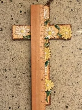Wall Decor | Ceramic Wall Cross | Poshmark